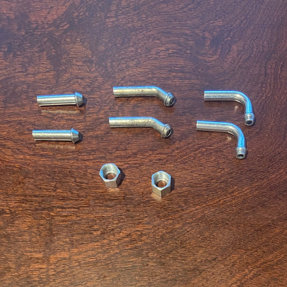 45 degree Obtuse UK Style Gas Fuel Line Adapter Stand Pipe | Old's Cool ...