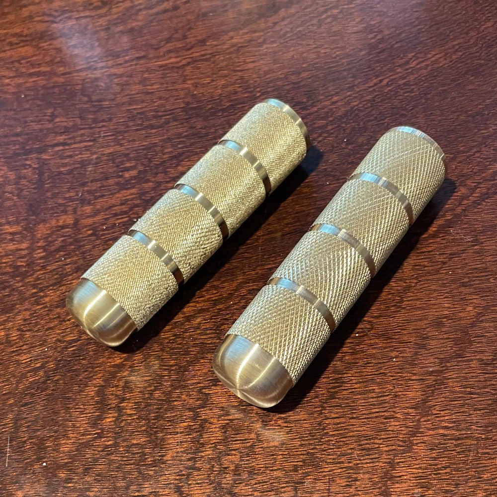 Foot Pegs / Toe Shifter 1" Inch Soild Round Knurled | Old's Cool Choppers